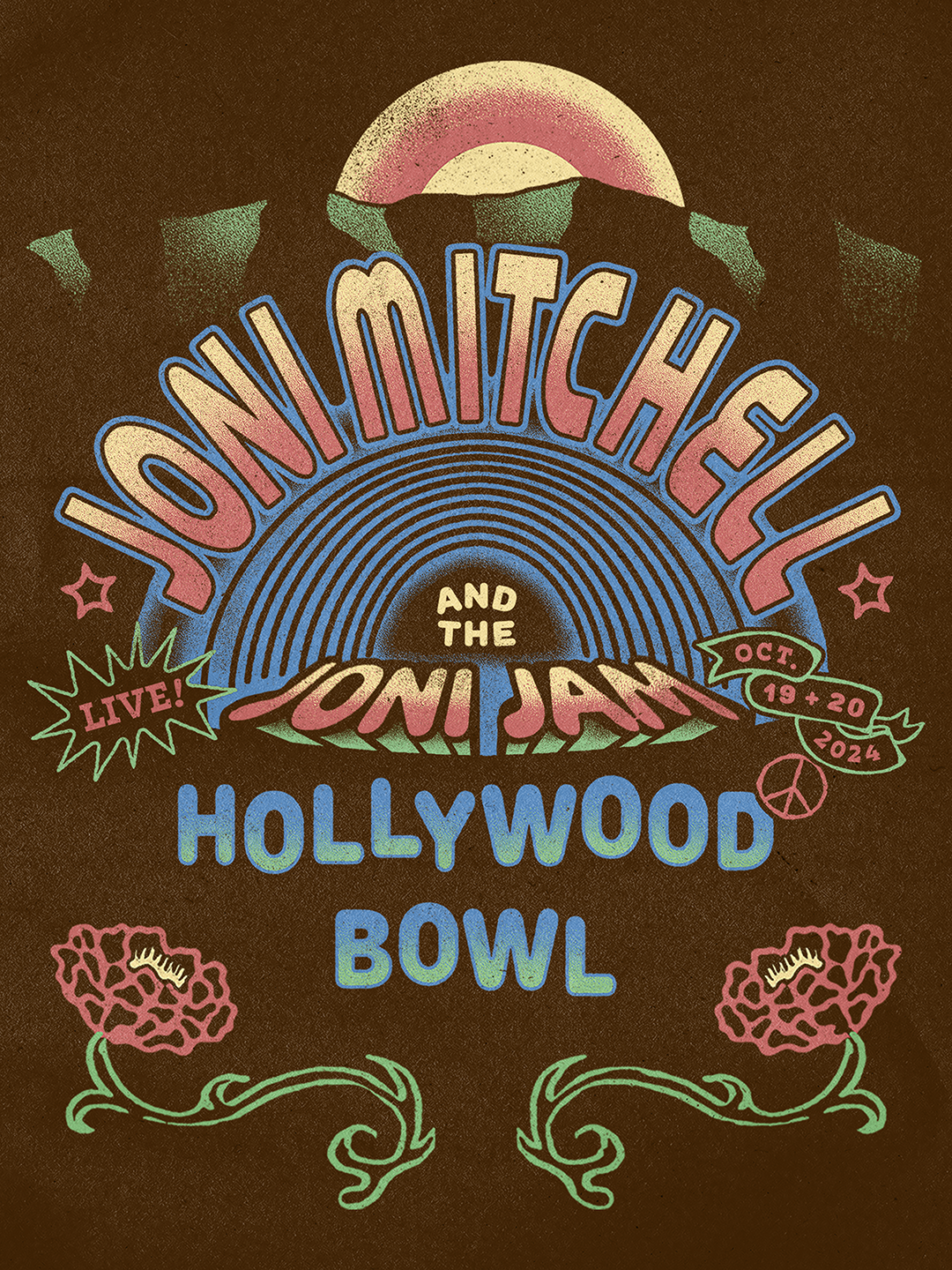 Joni Jam Rainbow Event Poster – Joni Mitchell